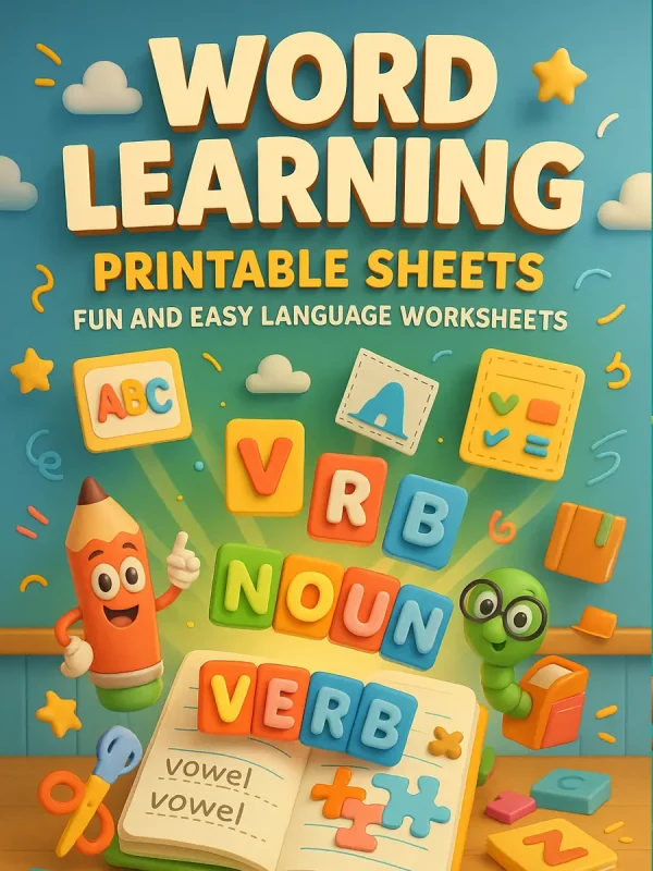 Word Learning Printable Sheets – 59 Fun and Easy Language Worksheets ...